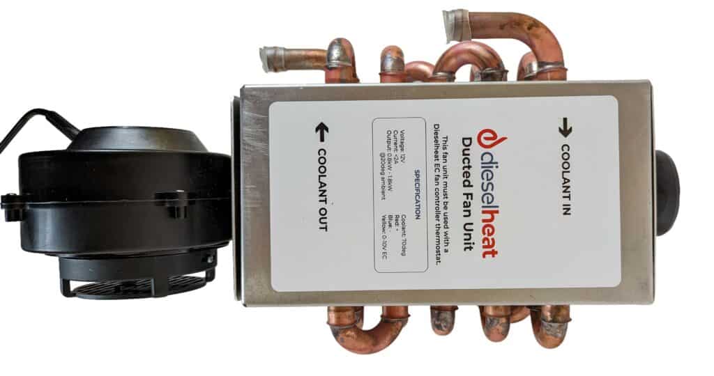 Dieselheat - Dieselheat 1.8kW Ducted Fan Heater and Room Thermostat for ...