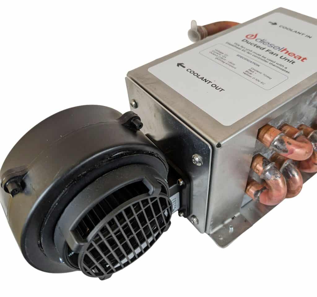 Dieselheat - Dieselheat 1.8kW Ducted Fan Heater and Room Thermostat for ...