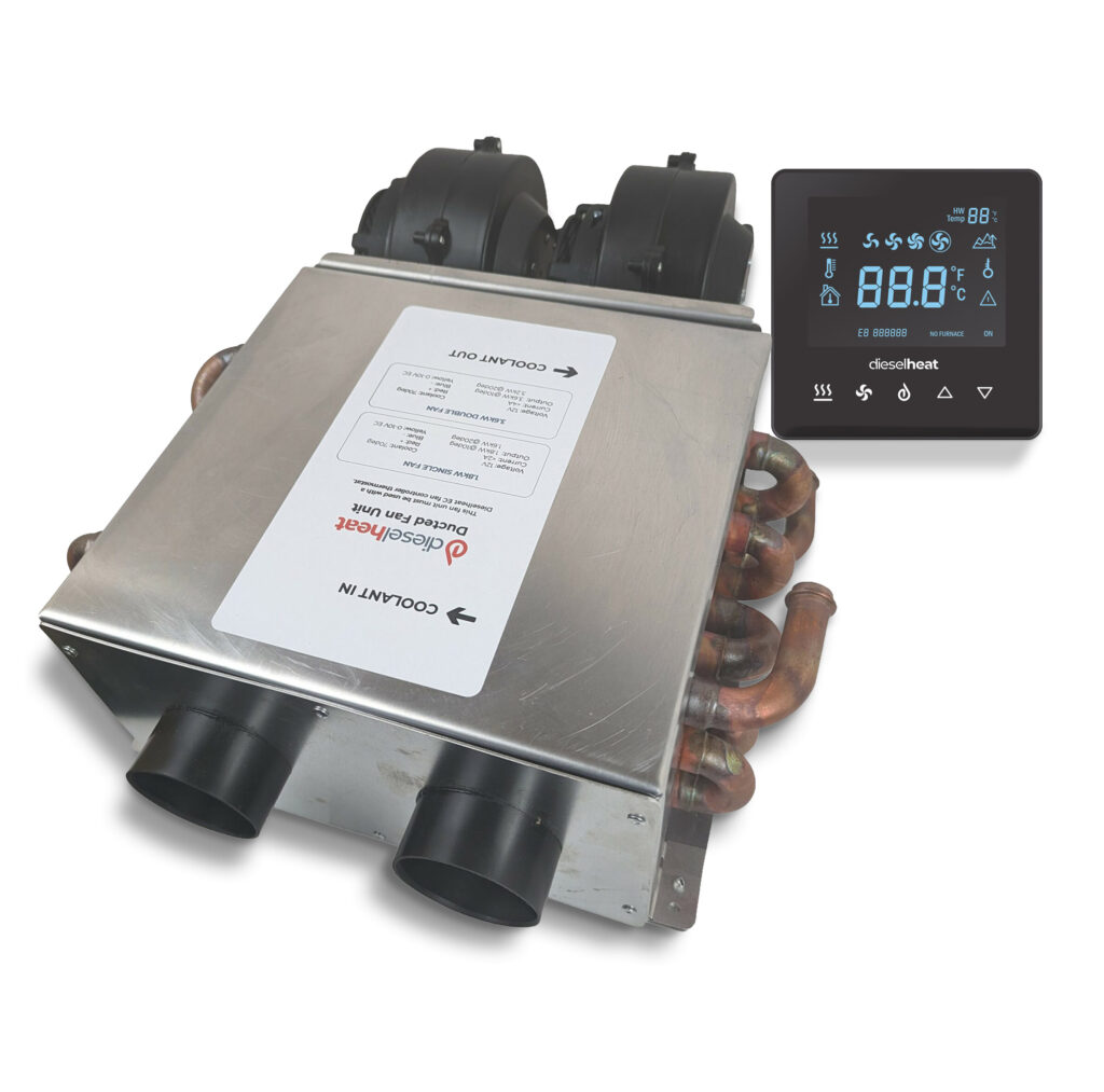 Dieselheat - DH15Duo D: DH15 Hydronic Hot Water with Eberspacher Furnace and 3.6kW Ducted Fan