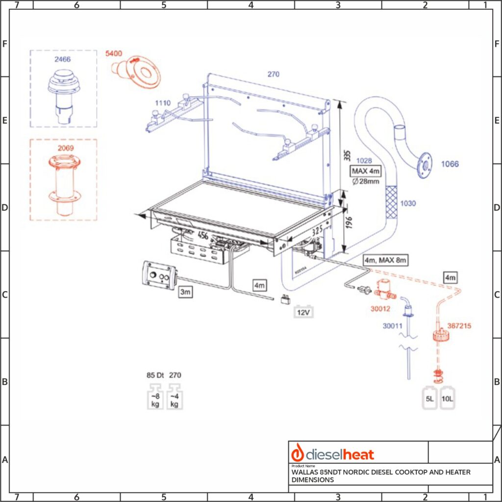 Dieselheat - Wallas 85NDT Nordic Diesel Cooktop and Heater