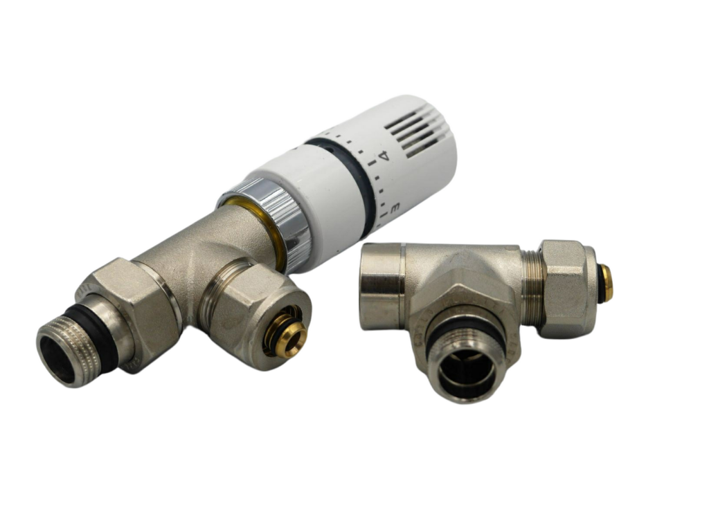 Dieselheat - 1/2 PEX Hydronic Radiator Connection Valve Set with Thermostat