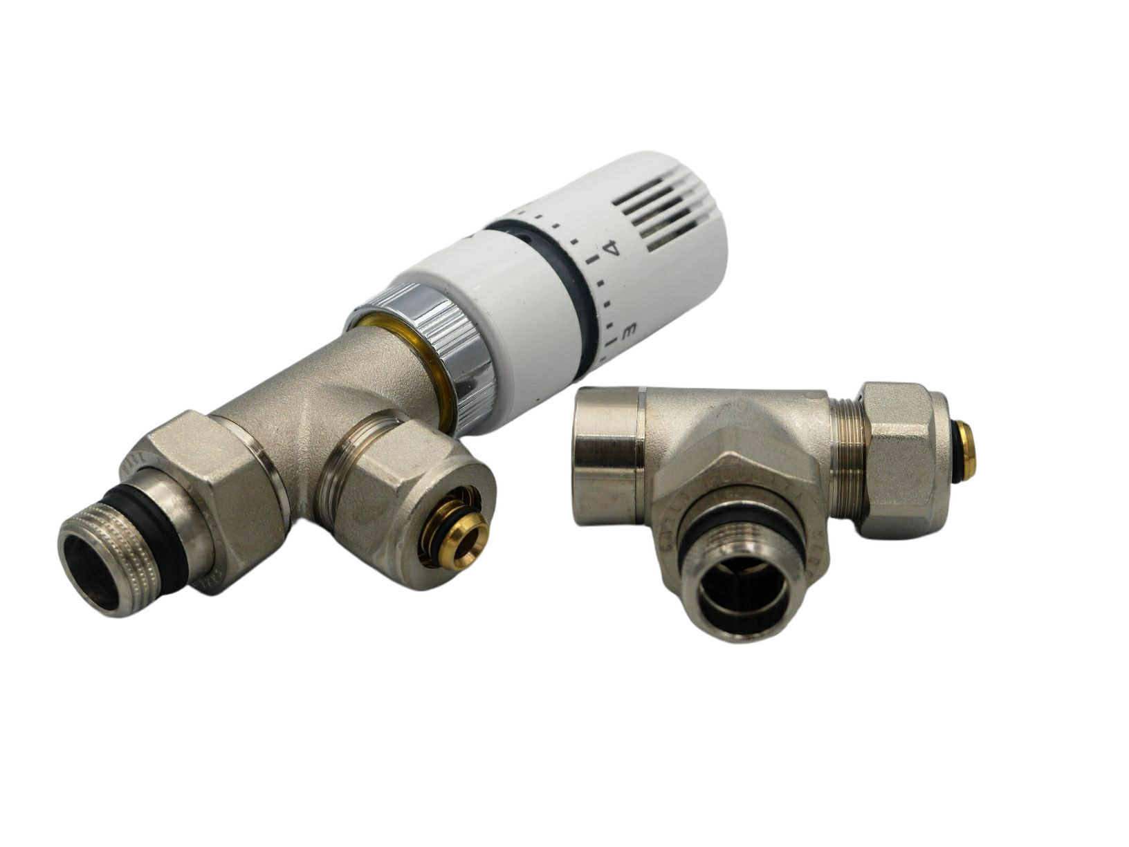 Dieselheat - 1/2 PEX Hydronic Radiator Connection Valve Set with Thermostat